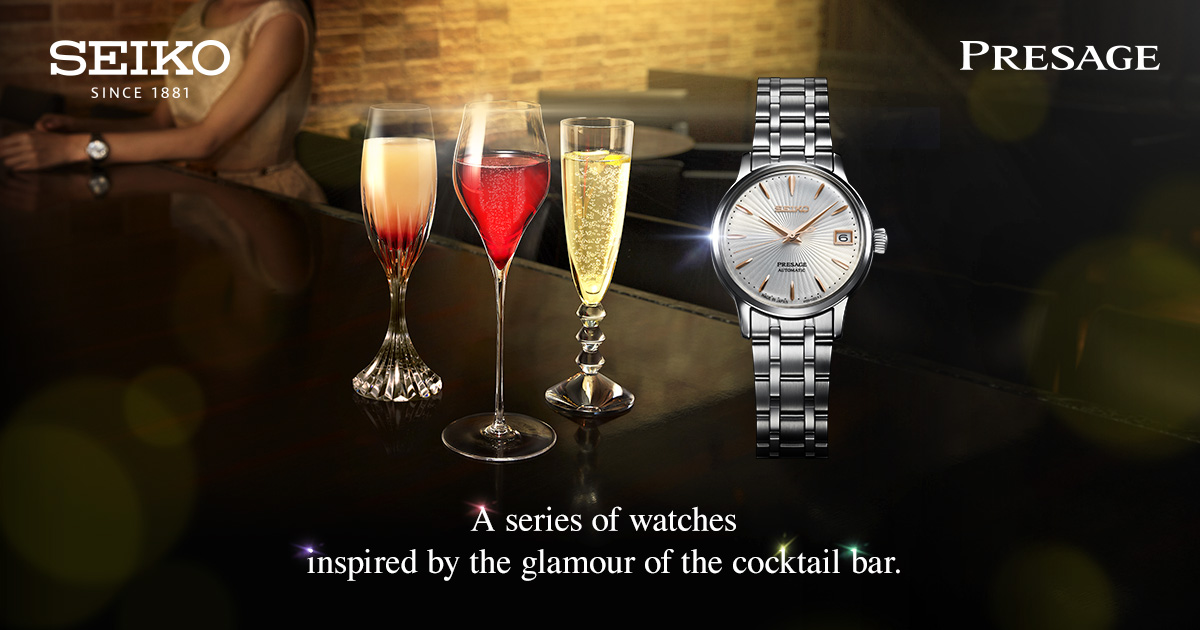 A series of mechanical watch inspired by the glamour of the cocktail ...